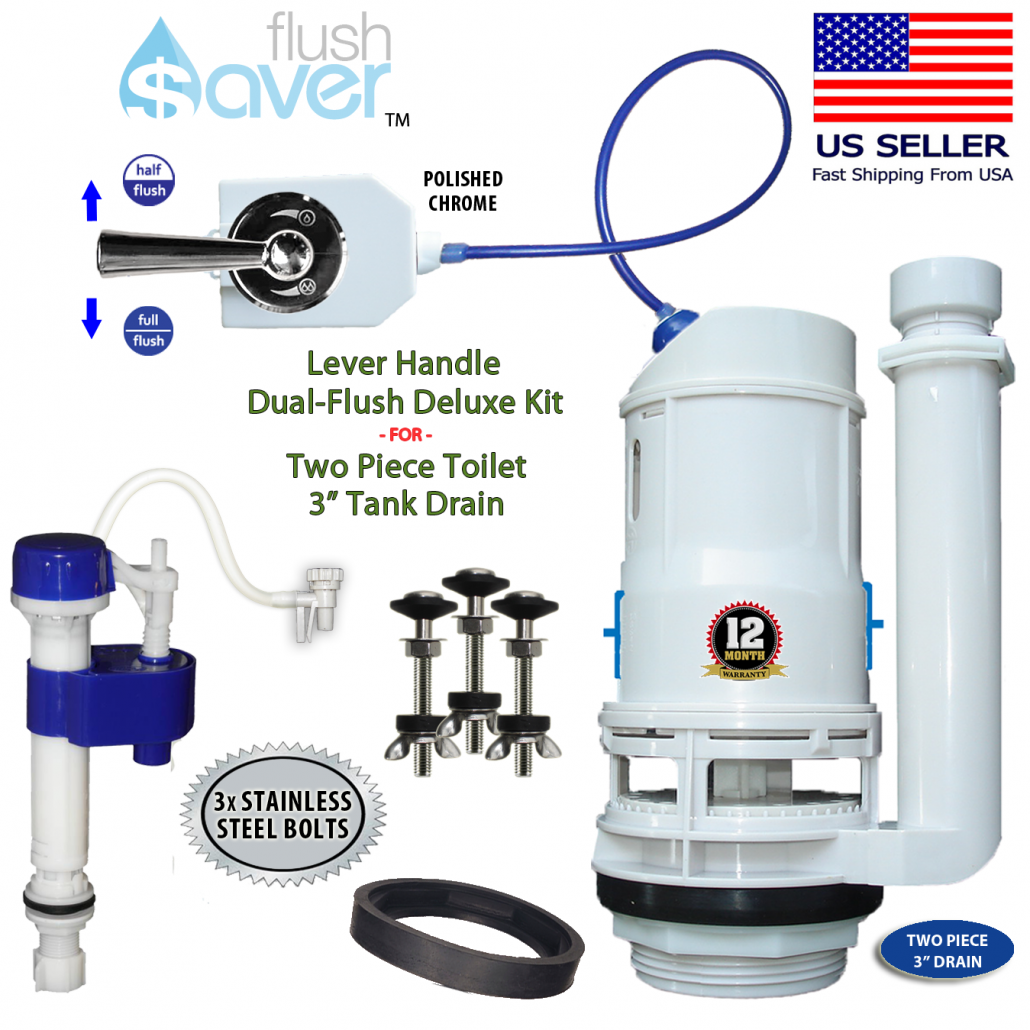 FlushMinder G4 Deluxe Kit | Hands Free Automatic Dual Flush | Lever ...